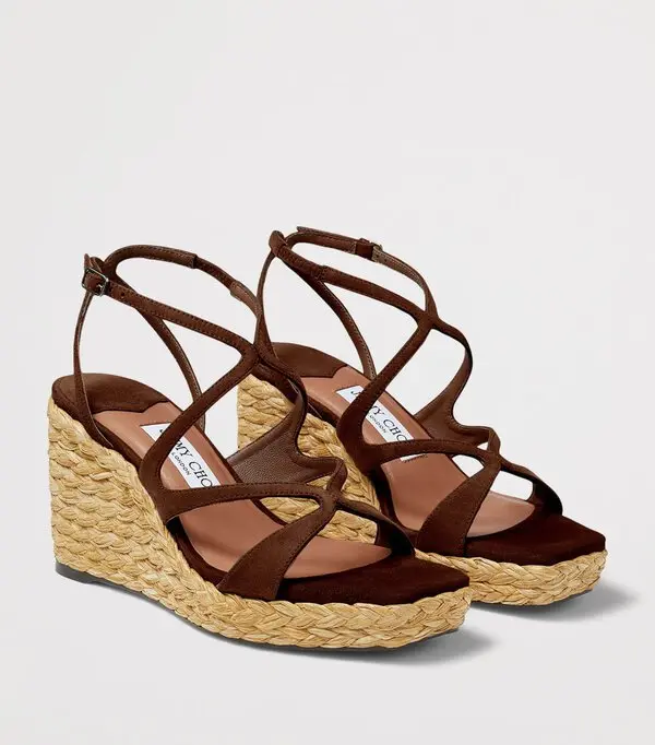 JIMMY CHOO Ayla 85 Wedge Sandals