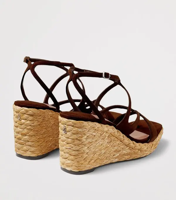 JIMMY CHOO Ayla 85 Wedge Sandals