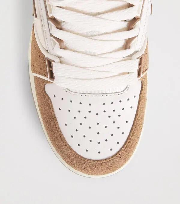 Amiri Ma Skyline Leather Sneakers - Brown