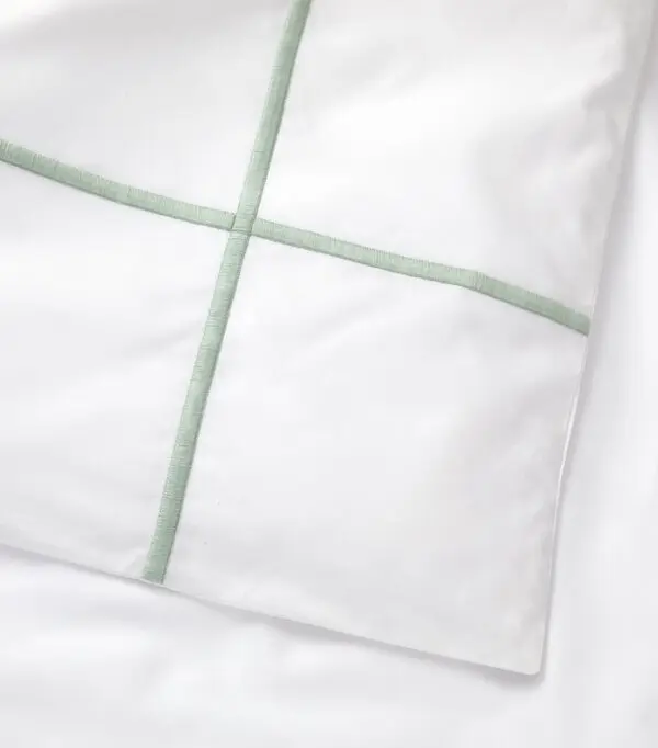 YVES DELORME Cotton Athena King Duvet Cover