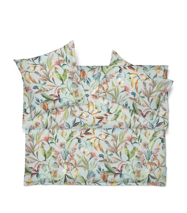 SCHLOSSBERG Adele Super King Flat Sheet - Green
