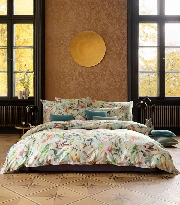 SCHLOSSBERG Adele Super King Flat Sheet - Green