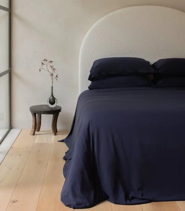 SHELEP Merino Jersey King Duvet Cover - Blue