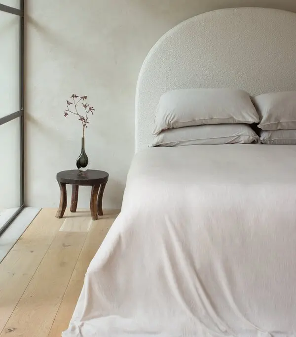 SHELEP Merino Jersey Super King Fitted Sheet - Neutral