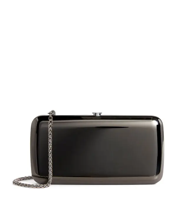 Jeffrey Levinson Finley Mirrored Clutch - Silver