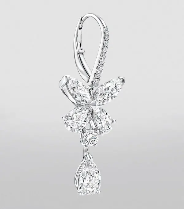 Graff Diamond Butterfly Drop Earrings