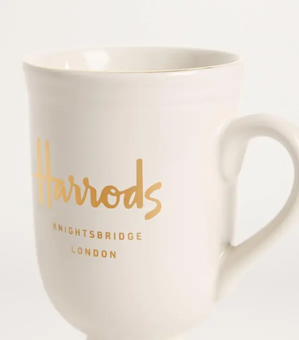 Harrods Pedestal Logo Mug - Ivory