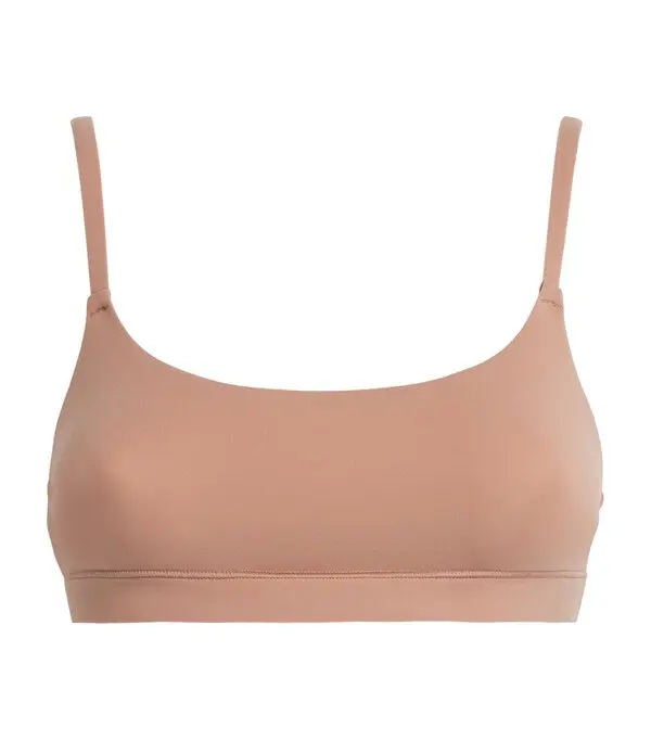 SKIMS Fits Everybody Scoop-neck Bralette - Brown