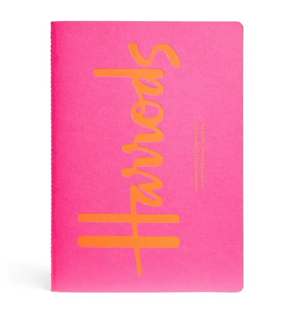 Harrods Logo A5 Notebook - Pink
