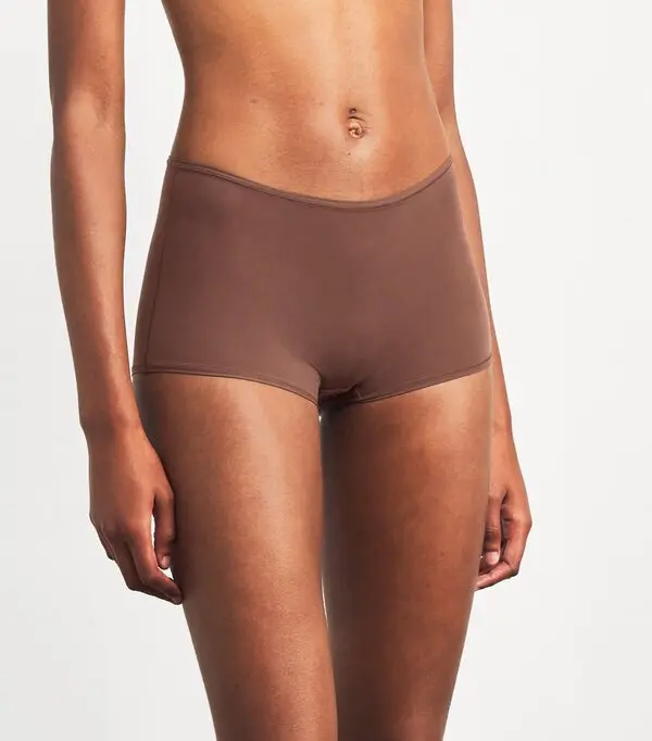 SKIMS Fits Everybody Boyshort Briefs - Brown