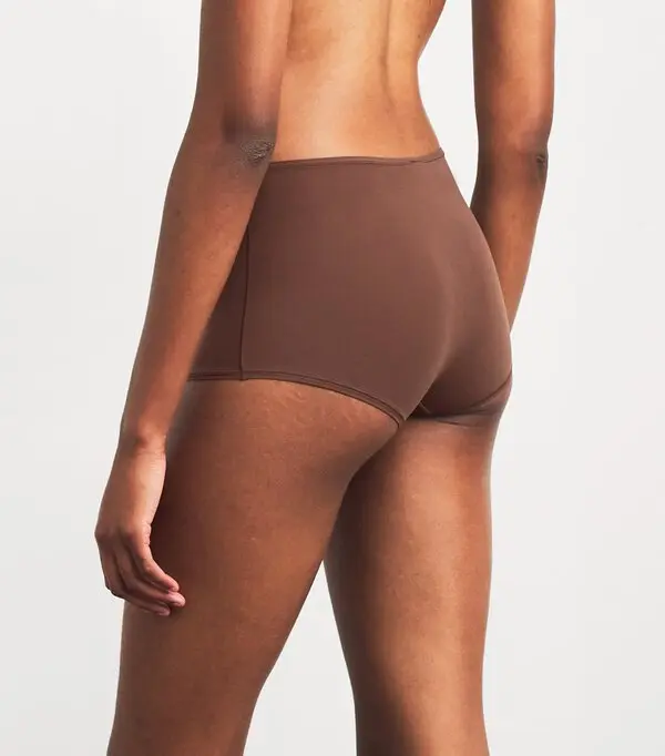 SKIMS Fits Everybody Boyshort Briefs - Brown