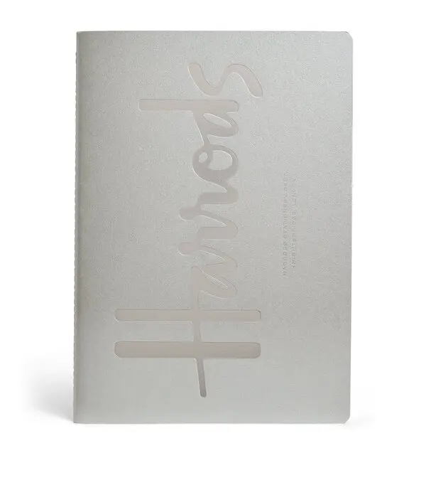 Harrods Logo A5 Notebook - Silver