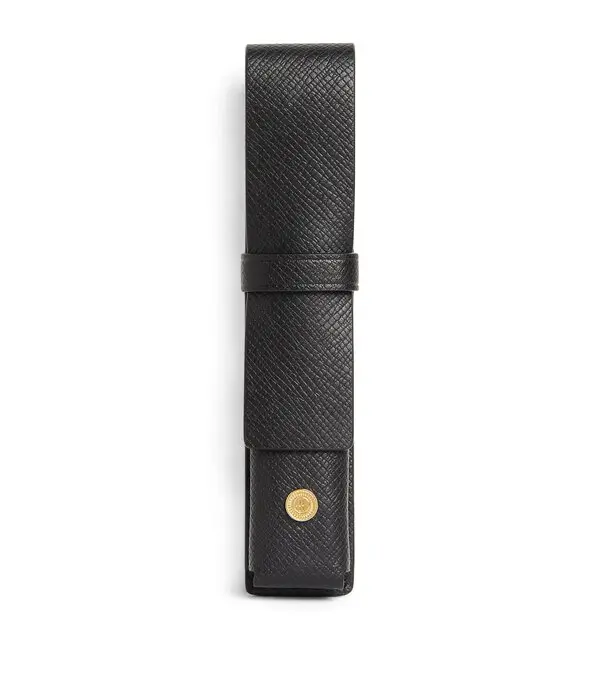Harrods Leather Pen Sleeve - Black