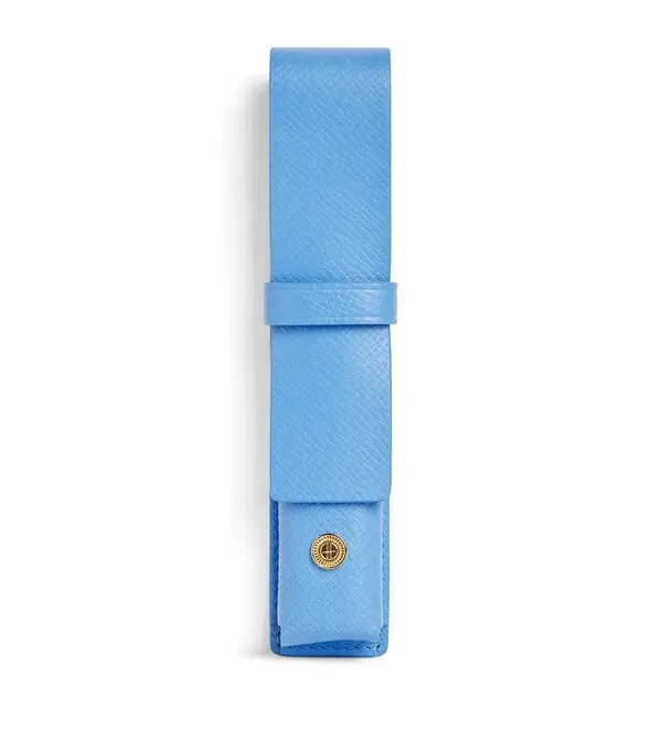 Harrods Leather Pen Sleeve - Blue