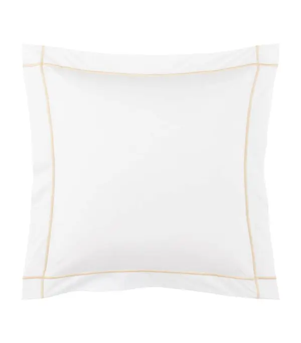 YVES DELORME Athena Square Oxford Pillowcase - Beige