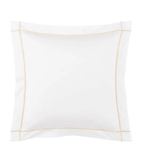 YVES DELORME Athena Square Oxford Pillowcase - Beige