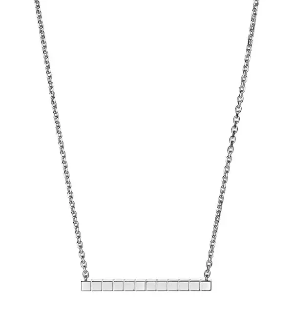 Chopard Ice Cube Diamond Necklace In White