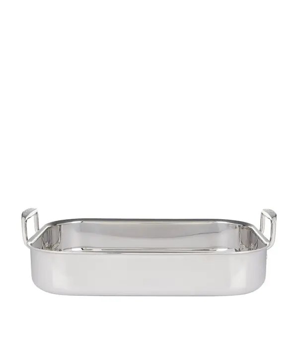 LE CREUSET 3-ply Stainless Steel Rectangular Roaster - Silver