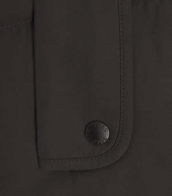 YVES SALOMON Down & Mink Technical Puffer Jacket - Black