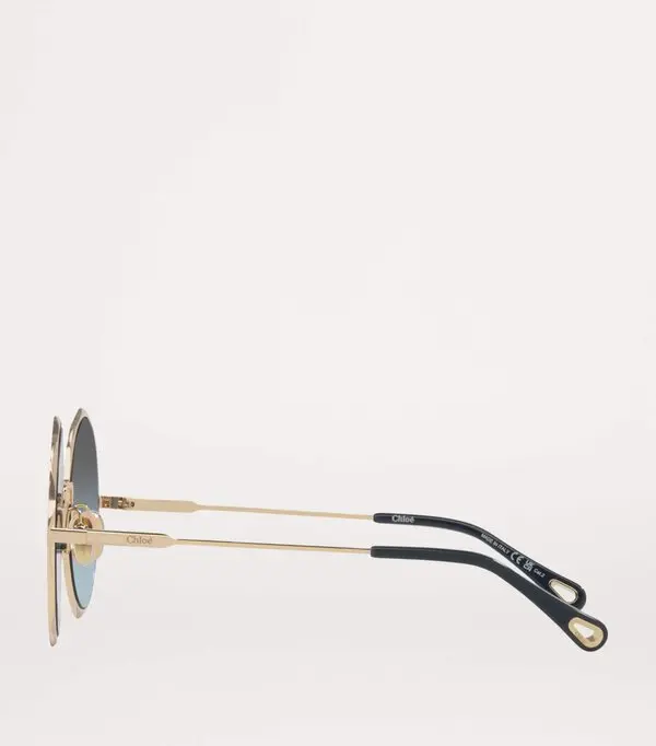 Chloé Metal Round Frame Sunglasses