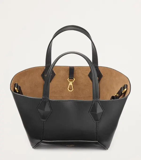 JIMMY CHOO Diamond Small Leather Tote Bag