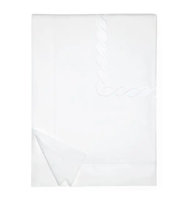 PRATESI Treccia Super King Duvet Cover - White