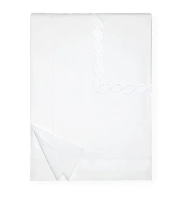 PRATESI Treccia King Duvet Cover - White