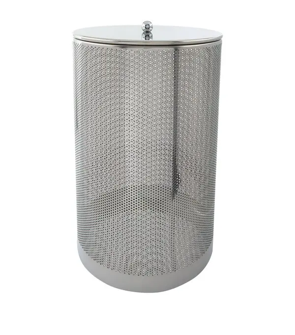 ZODIAC Round Laundry Basket - Silver