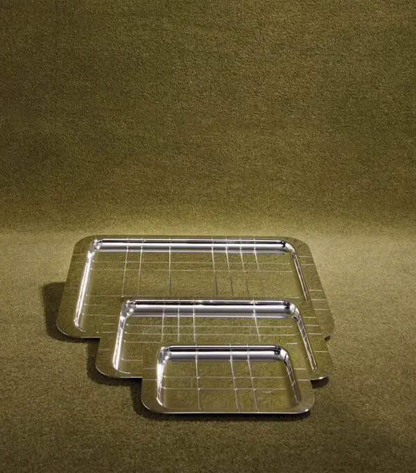 Christofle Plated Graphik Tray
