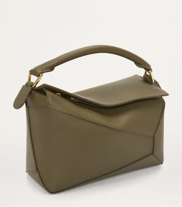 Loewe Small Leather Puzzle Edge Top-handle Bag