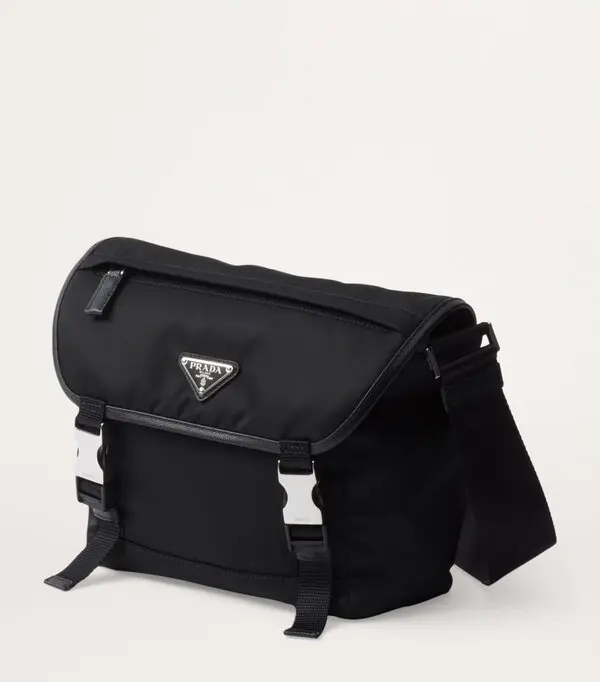 Prada Re-nylon And Saffiano Leather Shoulder Bag