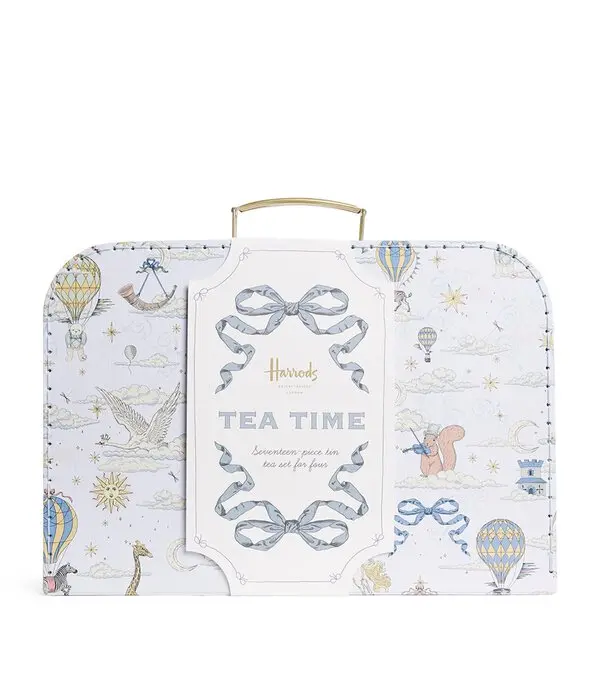 Harrods 17-piece 4-person Tea Time Set - Blue