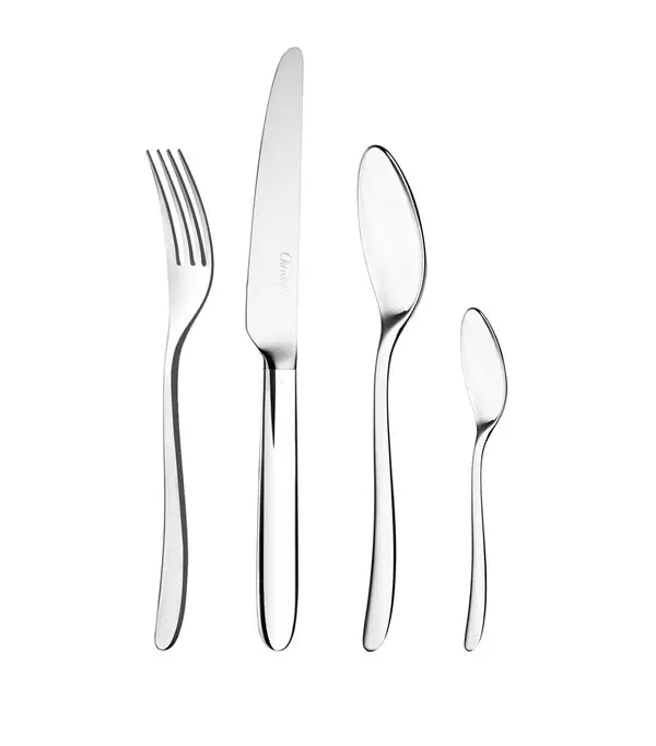 Christofle Mood 24-piece Silver-plated Flatware Set With Chest - Metallic