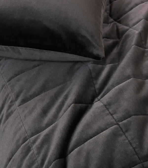 Frette Luxury Velvet Cushion Cover - Grey