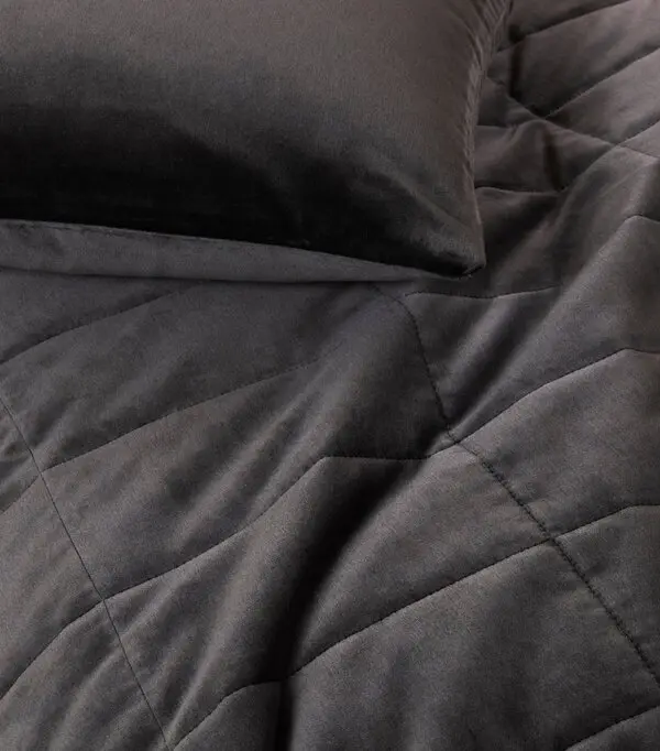 Frette Luxury Velvet Cushion Cover - Grey