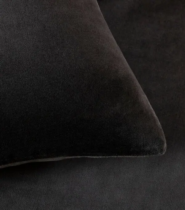Frette Luxury Velvet Cushion Cover - Grey