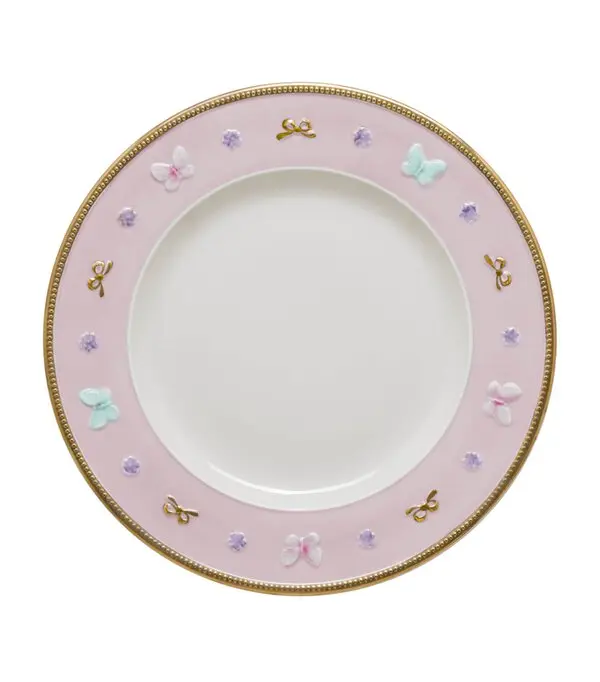 VILLARI Butterfly Lay Plate - Pink