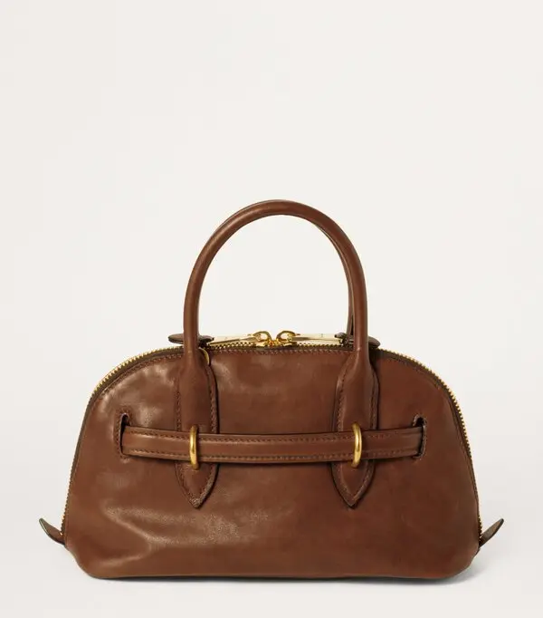 Miu Miu Nappa Leather Aventure Top-handle Bag - Brown
