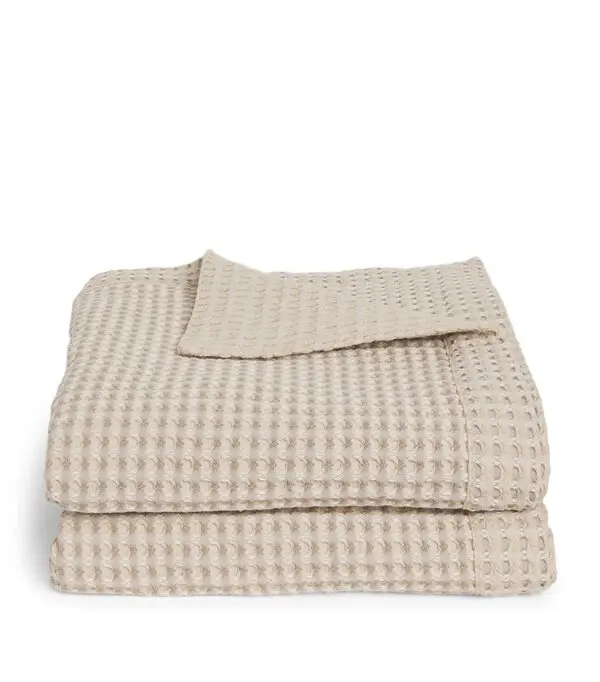 PETER REED Textured Checkers Throw - Neutral
