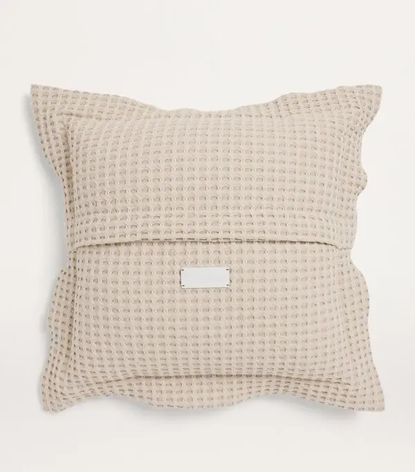 PETER REED Textured Checkers Oxford Cushion