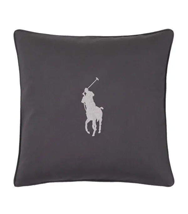 Ralph Lauren Polo Pony Cushion Cover - Grey