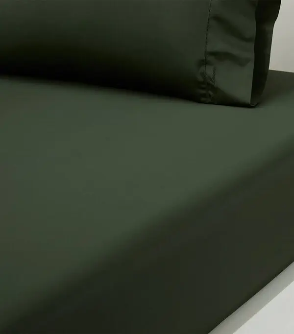 Ralph Lauren Cotton Rl624 Super King Fitted Sheet - Green