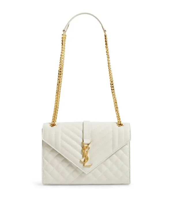 Saint Laurent Medium Envelope Matelassé Shoulder Bag