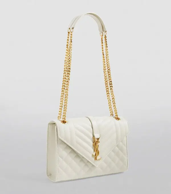 Saint Laurent Medium Envelope Matelassé Shoulder Bag