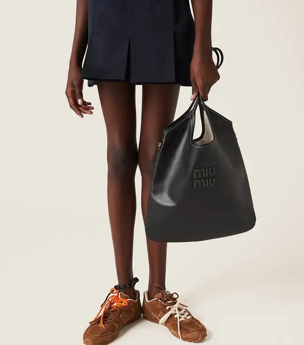 Miu Miu Leather Ivy Tote Bag