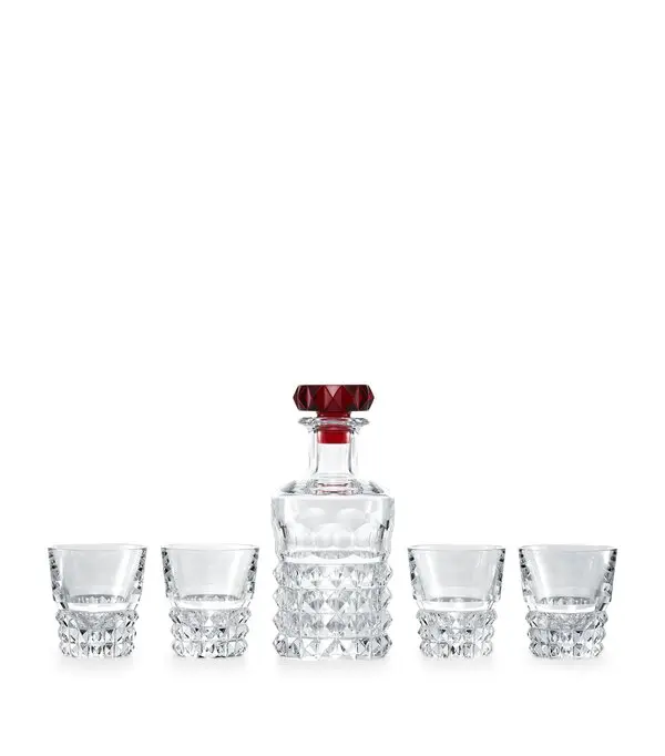 THE MARTHA, BY BACCARAT Crystal Louxor Carafe And Tumbler Bar Set - Clear