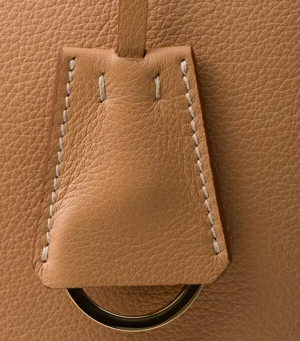 Prada Large Leather Galleria Top Handle Bag - Neutral