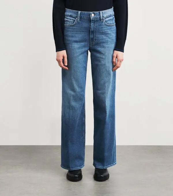 Paige Anessa Wide-leg Cropped Jeans