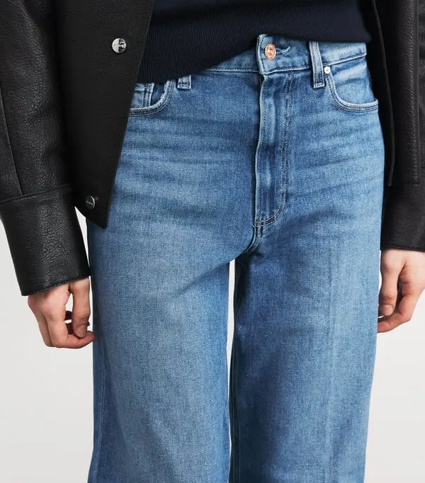Paige Anessa Wide-leg Cropped Jeans