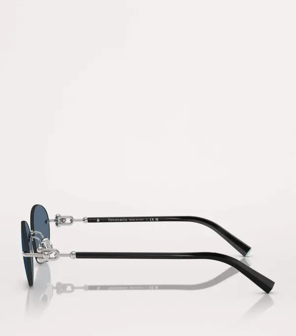Tiffany & Co. Oval Metal Sunglasses